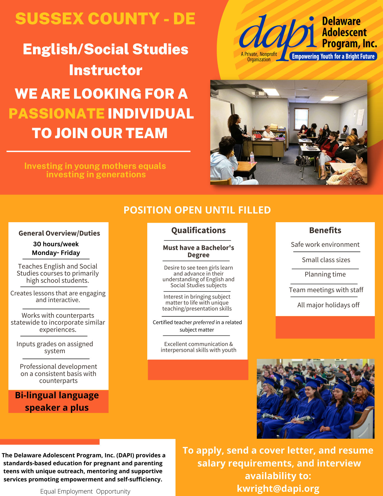 Job Opportunities – DAPI